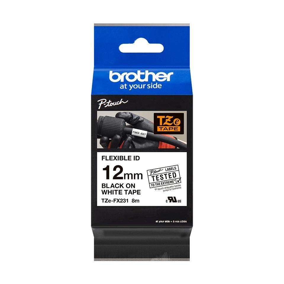 Comprar Brother TZeFX231 Cinta Laminada Flexible de Etiquetas - negro ...