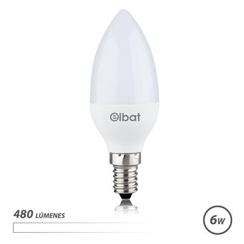 Comprar Bombilla LED C37 6W E14 480lm - 4000K Luz Blanca